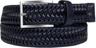 Lloyd Herren Gürtel blau Leder geprägt