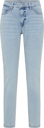 MAC Broeken Skinny-fit-Jeans MAC Dream Skinny, Damen, Gr. 34, L&auml;nge 32, aqua blau random wash, Jeans, Obermaterial: 91% Baumwolle, 6% Polyester, 3% Elasthan, sehr