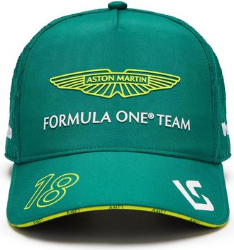 Aston Martin F1 Lance Stroll Kappe 2024 für Kinder - Grün - Einheitsgröße