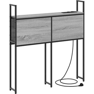 vidaXL Vidaxl - Stauraum-Kopfteil mit Kopfteil Grau Sonoma 100 cm Holzwerkstoff