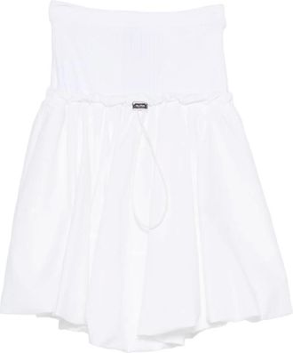 The Attico Femme, Jupes, Blanc, Taille: 38 FR Midi Skirt