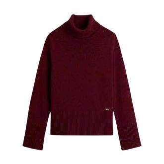 Woolrich Femme, Pulls, Rouge, Taille: 40 FR Supergeelong Turtleneck