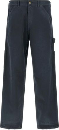 Maison Margiela Homme, Pantalons, Bleu, Taille: W34 Pantalon en coton