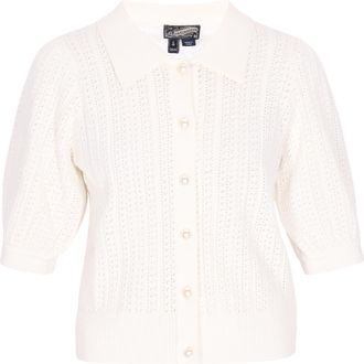 Dreimaster Dreimaster Strickjacke Frauen cremefarben