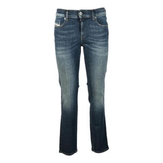 Diesel Slim Fit Jeans aus Baumwollmischung - - Jeans - Damen - Blau - W31