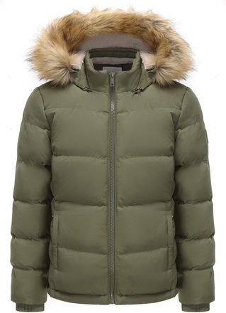 SoulCal&Co SoulCal - Bubble Steppjacke f&uuml;r Damen (Khakigr&uuml;n)