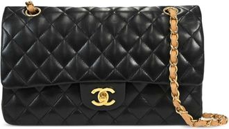 Chanel sac porté épaule Double Flap médium (2003) - Noir