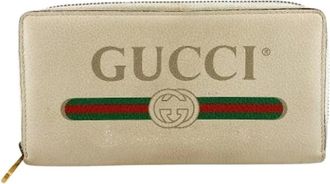 Gucci unisex, Pre-owned, Blanc, Taille: ONE Size Pre-owned Long wallet (bi-fold)