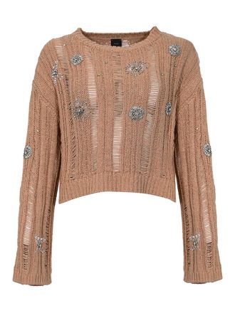 Pinko Pull Col Rond - Rose