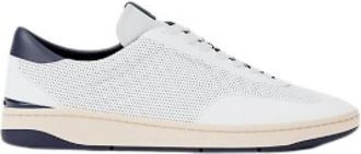 Michael Kors Homme, Chaussures, Blanc, Taille: 44 1/2 EU Wilton Perforated Leather Baskets