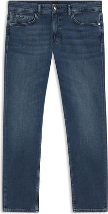 BOSS Herren H-Delaware Delaware Slim-Fit Jeans aus bequemem blauem Stretch-Denim Dunkelblau 34/34
