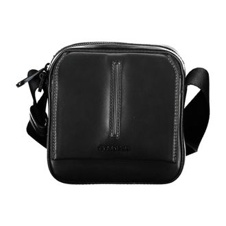 Calvin Klein Homme, Sacs, Noir, Taille: ONE Size Sac Bandouli&egrave;re Homme Noir D&eacute;tails Contrastants
