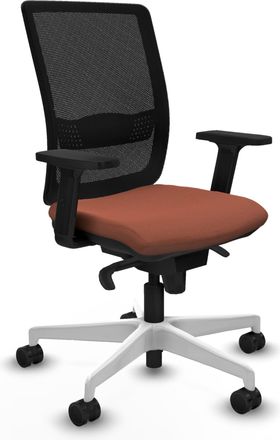 Piqueras y Crespo Drehbarer Schreibtischstuhl ohne R&auml;der Haches mit 2D-Armen, h&ouml;henverstellbare Lendenwirbelst&uuml;tze, ausgestattet mit 5 Positionen und injiziertem Schaum