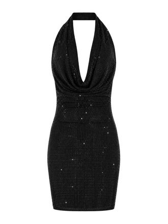 Twentyfourhaitch Robe Au Genou - Noir