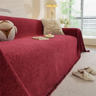 Generic Eleganz Sofa &Uuml;berwurfdecke Couch &Uuml;berw&uuml;rf Sofa&uuml;berwurf Decke Couchdecke &Uuml;berwurf mit Quasten 1/2/3/4/5 Sitzer L Form Ecksofa Sofadecke Sessel Decke So