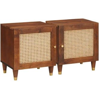 vidaXL Tables de chevet 2 pcs 40 x 33.5 x 46 cm Vidaxl