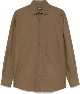 Ermenegildo Zegna Klassisches Hemd - Braun