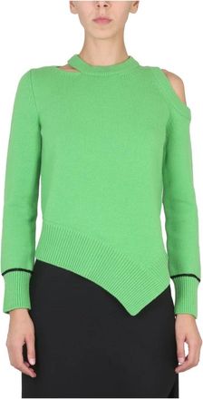 Alexander McQueen Damen, Strickwaren, Gr&uuml;n, SGr&ouml;&szlig;e