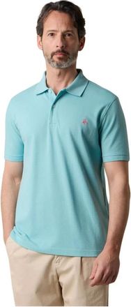 Brooks Brothers Homme, Tops, Bleu, Taille: L Polo en Piqu&eacute; de Coton
