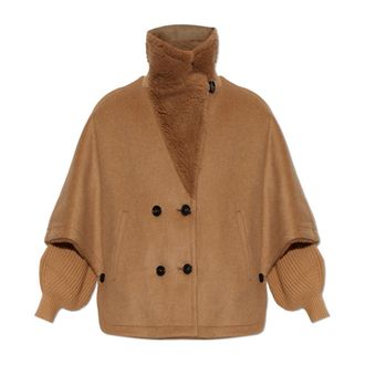 Max Mara Poncho r&eacute;versible Memo - Femme - Vestes - Brun - Taille: 40/42 FR
