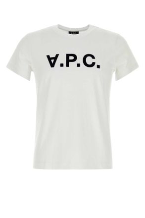 A.P.C. Logo-Printed Cotton T-Shirt - White