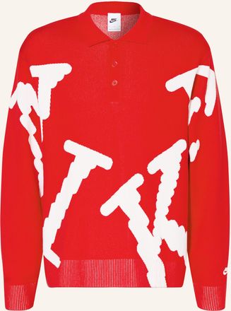 Nike Strick-Poloshirt Club Rugby rot