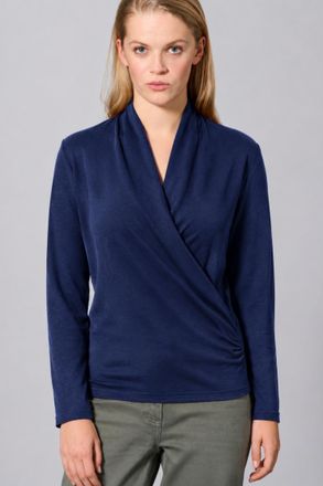 Hempage Hempage Damen vegan Langarmshirt Attractive Night Navy