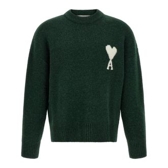 Ami Ami De Coeur Rundhals-Pullover - - Knitwear - Herren - Gr&uuml;n - S