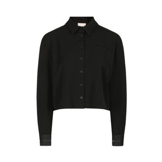 Liu Jo Cropped Shirt - - Blouses & Shirts - Damen - Schwarzk - 2XL