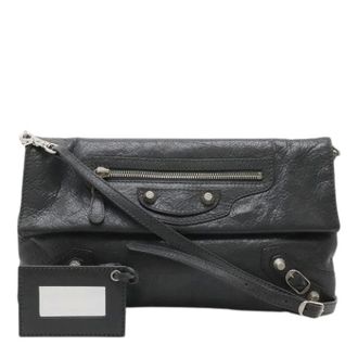 Balenciaga Sac bandouli&egrave;re enveloppe Pre-owned - Femme - Pre-owned - Gris - Taille: ONE Size