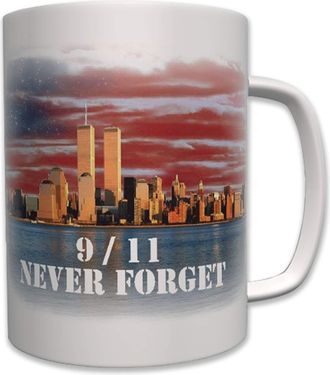 Copytec 9 11 Twin Towers Never Forget NY NewYork New York World 11. - Tasse 6301