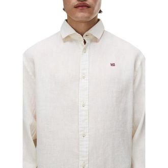 Napapijri Chemise droite &agrave; manches longues en lin