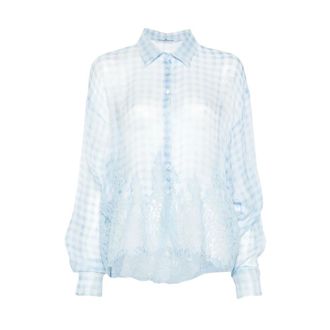 Ermanno Scervino Femme, Blouses et Chemises, Bleu, Taille: 36 FR Shirt