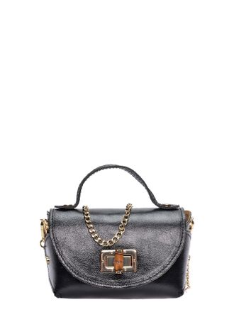 Roberta M Schwarz Rindsledertasche
