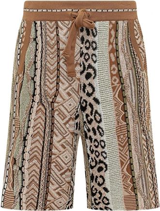 Laneus Homme, Shorts, Multicolore, Taille: M Knitted Shorts