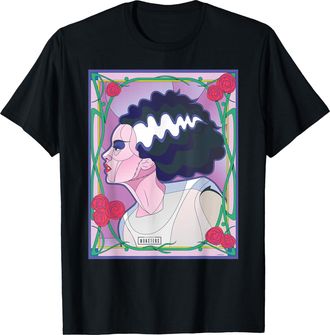 Universal Monsters Bride Rose Frame Decoupage T-Shirt