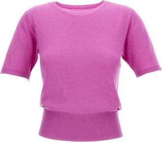 Extreme Cashmere Femme, Tops, Rose, Taille: ONE Size Maglia girocollo a maniche corte