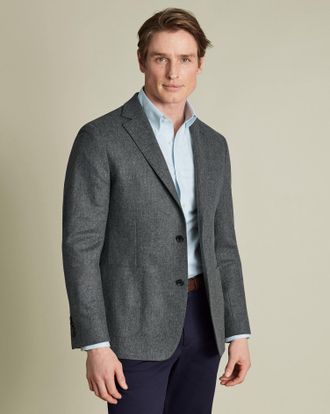 CHARLES TYRWHITT Wollsakko - Grau