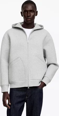 Arket Scuba-Kapuzenjacke Mit Rei&szlig;verschluss -Grau
