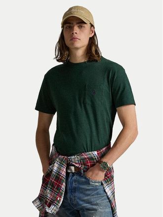 Polo Ralph Lauren T-Shirt 710671438460 Gr&uuml;n Custom Slim Fit