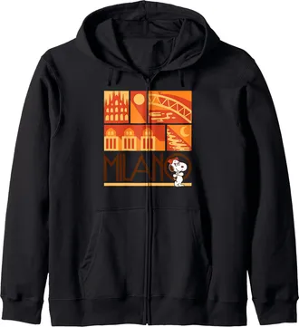 Peanuts Design für Städtereisen in Belle Milano Kapuzenjacke