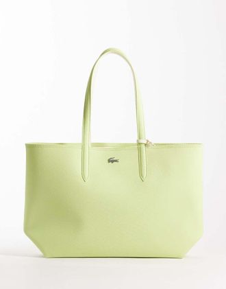 Lacoste Wendbare Shopper-Tasche in Buttergelb und Pistaziengr&uuml;n
