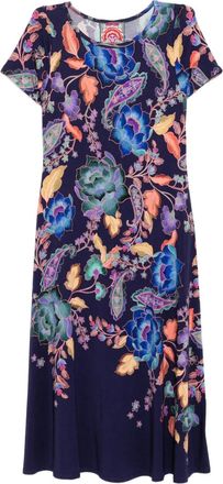 Johnny Was The Janie Favourite Kleid mit U-Boot-Ausschnitt - Violett