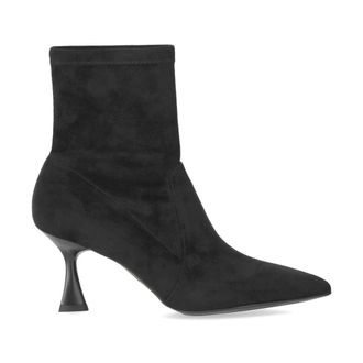 Sergio Levantesi Bottine Noire Effet Daim - Femme - Chaussures - Noir - Taille: 37 1/2 EU