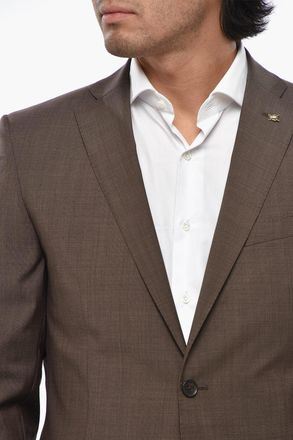 Corneliani CC COLLECTION Zweiknopf-Anzug aus Schurwolle mit Pattentaschen Corneliani
