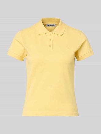 Review Kurz&auml;rmliges Poloshirt in Piqu&eacute;optik mit Kragen und Logostickerei