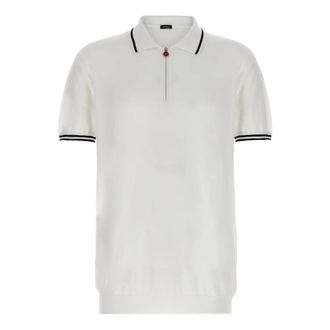 Kiton Ciro Polo Shirt - - Tops - Herren - Wei&szlig; - 3XL