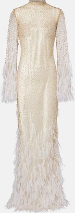 Clio Peppiatt Robe Mia en tulle à ornements