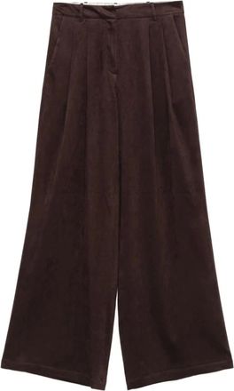 Alysi Femme, Pantalons, Brun, Taille: 42 FR Wide Pantalons