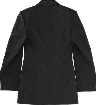 Alexander Wang Blazer-Style Wool Dress - Black